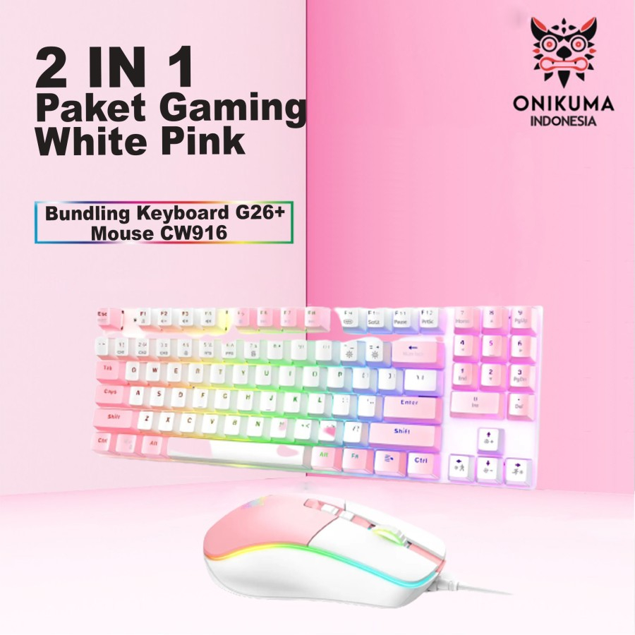 Jual Paket ONIKUMA Gaming 2 In 1 G26 Keyboard Gaming + CW916 Mouse ...