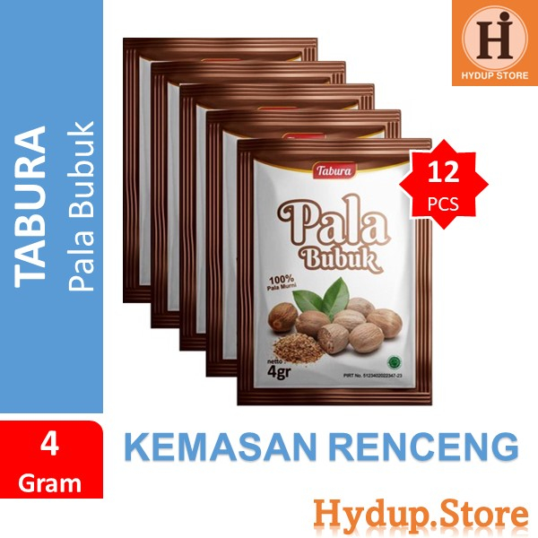 Jual Bubuk Pala Tabura Renceng Isi 12 Kemasan 4 Gram | Shopee Indonesia