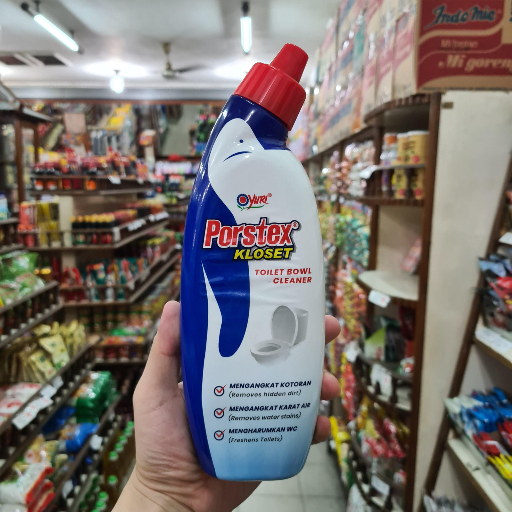 Jual YURI PORSTEX KLOSET TOILET BOWL CLEANER BOTOL 500ml | Shopee Indonesia