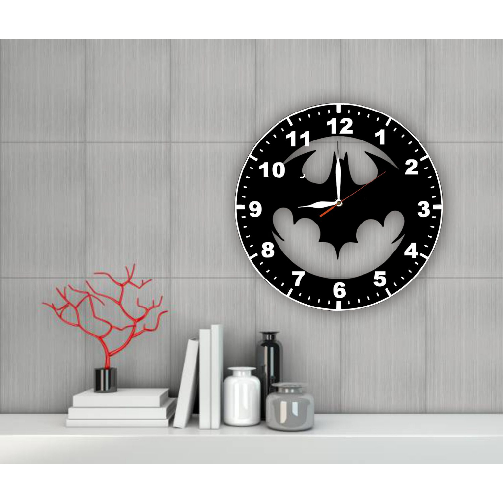 Jual Jam Dinding Lucu Marvel Jam Ukir / Hiasan Ruang Tamu/ Hiasan Kamar ...