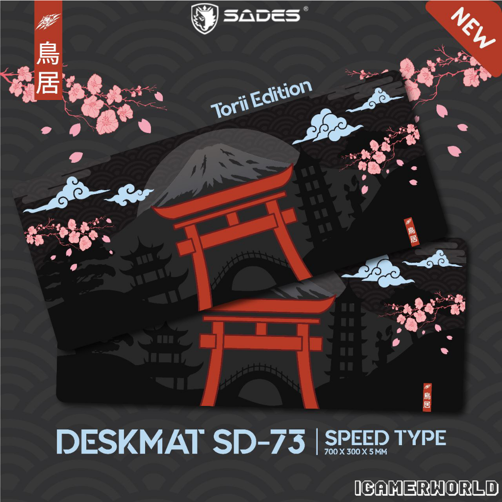 Jual Sades SD73 / SD-73 Torii Tori edition XL Gaming Mousepad Deskmat | Shopee Indonesia