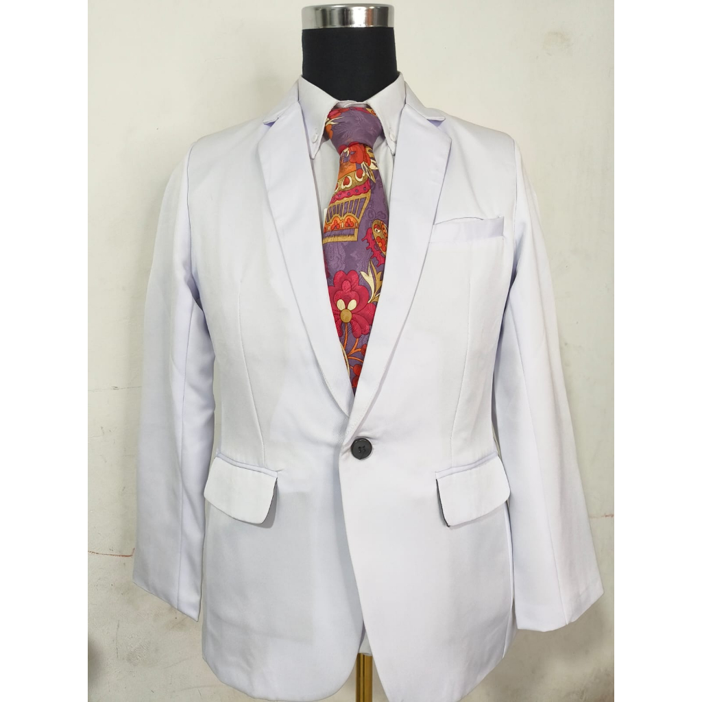 Jual JAS DAN BLAZER PRIA PUTIH | Shopee Indonesia