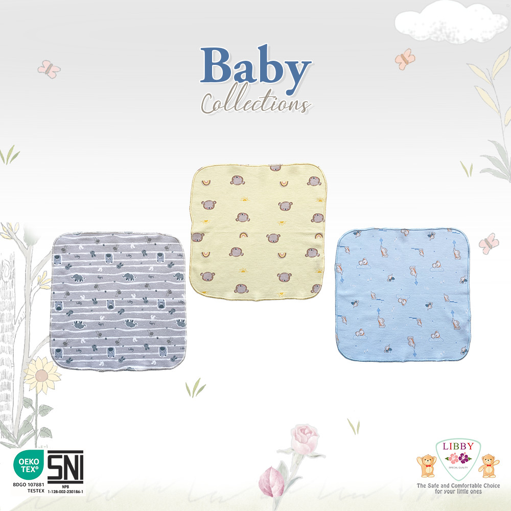 Jual LIBBY Saputangan/Selampai/Lap Motif Baby Collection (1 pcs ...