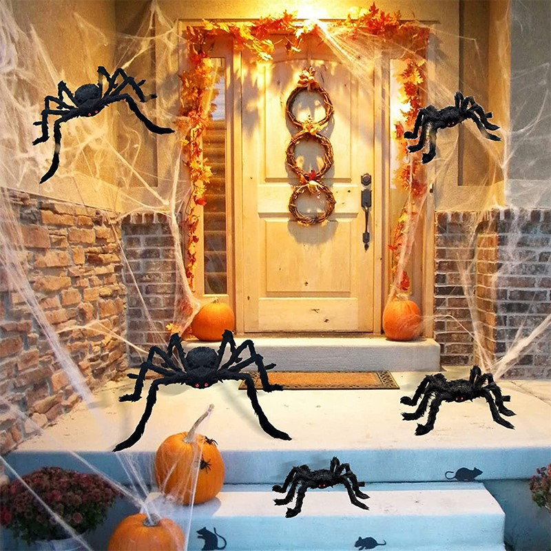 Jual Boneka Laba-laba Spider Mainan Properti Dekorasi Halloween Hiasan ...