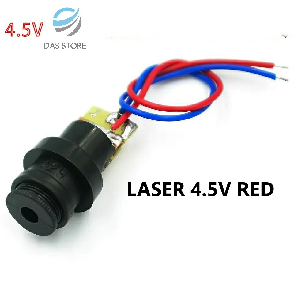 Jual Laser head 4.5v 650nm modul laser warna merah dengan titik bisa ...