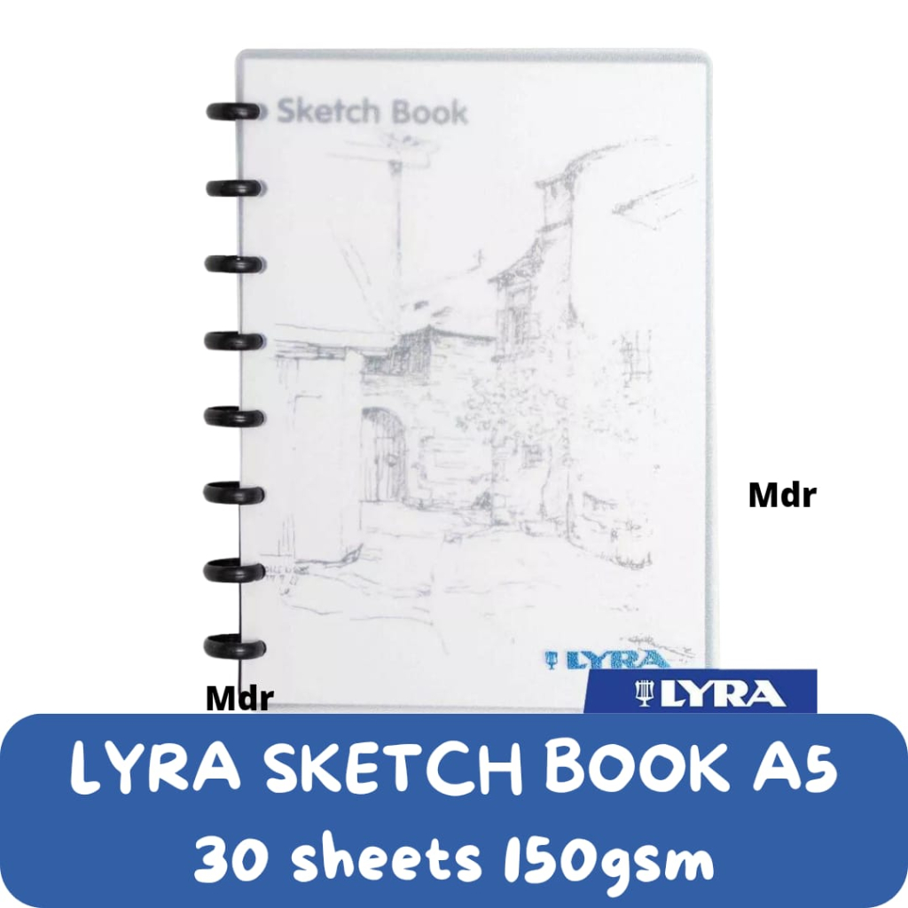 Jual LYRA Sketchbook A5 30 sheets 150gsm Buku sketsa gambar Lyra sketch ...