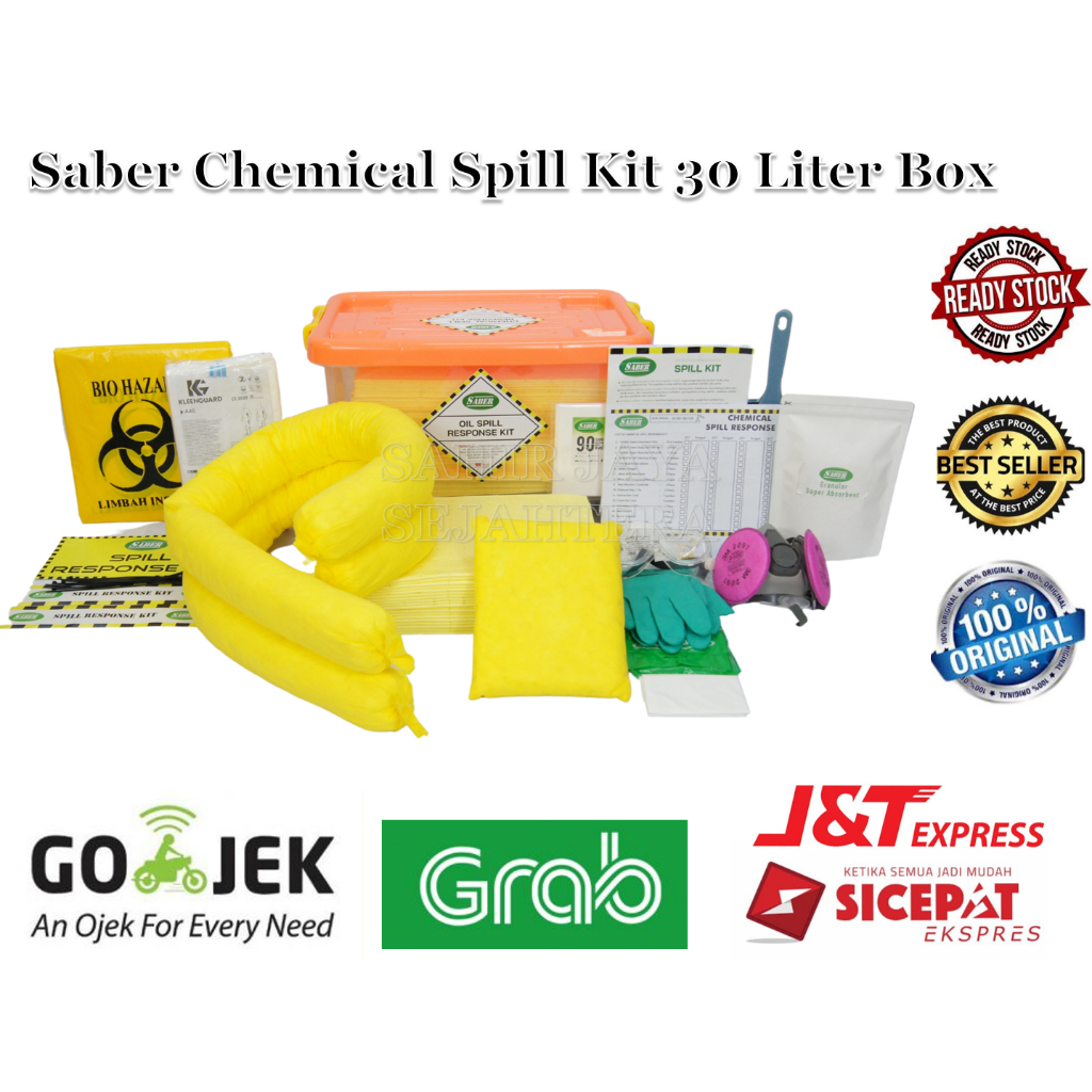 Jual Chemical Spill Kit 30L Chemical Spill Kit 30 Liter kemasan Box ...
