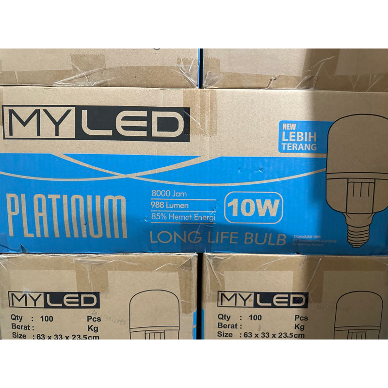 Jual Lampu Led MYLED 10W / 10Watt ( 1 DUS / 1 KARTON isi 100 pcs ...