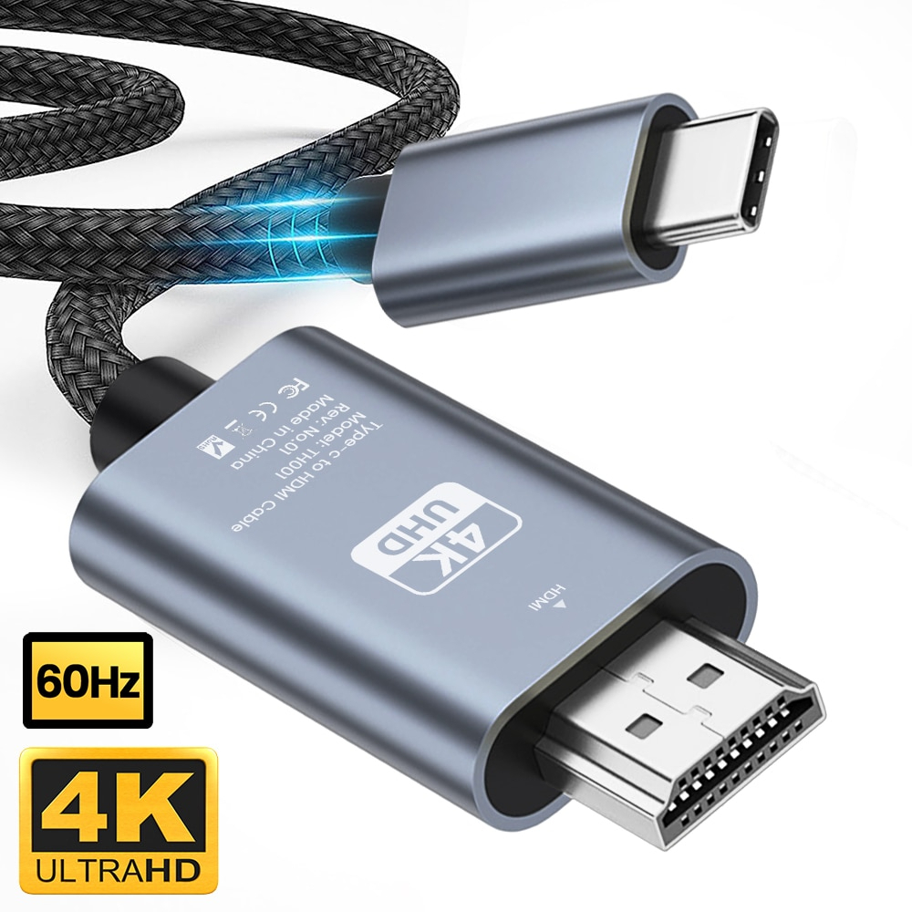 Jual USB Type C to HDMI 2M UHD 4K@60hz Braided Cable Ultra High Speed ...