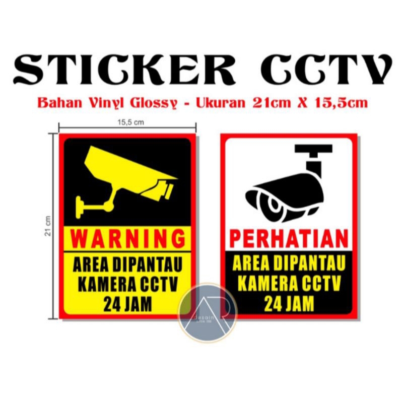 Jual Stiker CCTV (2 PCS STICKER) | Shopee Indonesia