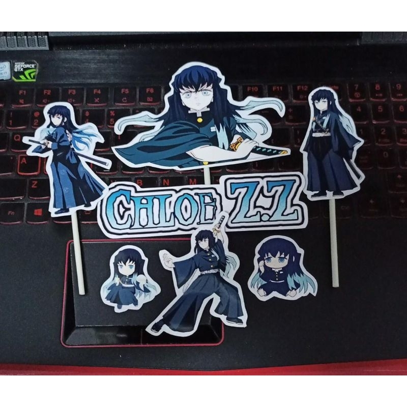 Jual cake topper hiasan demon slayer muichiro kimetsu no yaiba 180823mh ...