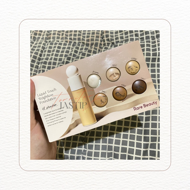 Jual RARE BEAUTY Foundation / Pore Primer Blister SAMPLE CARD - 6 Shade ...