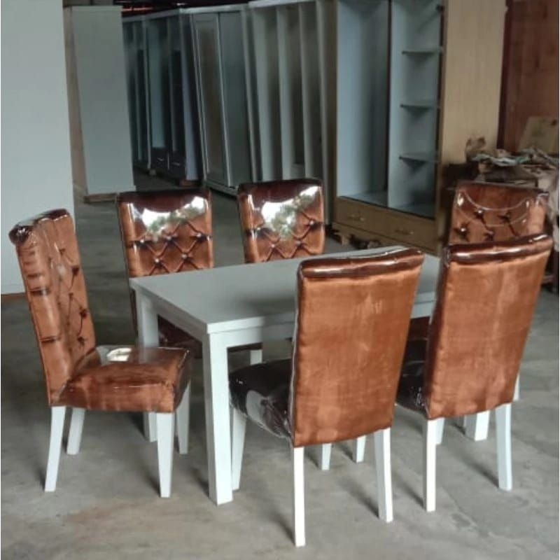 Jual Meja Makan Kayu + Kursi Baldu Rose Permata | Shopee Indonesia