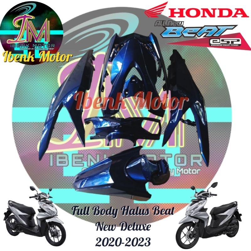 Jual Honda Beat New Deluxe Led Full Body Halus Warna Moonlight Blue ...