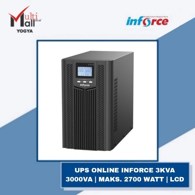 Jual Inforce UPS Online 3KVA 3000VA Pure Sinewave 2700 Watt LCD Display | Shopee Indonesia