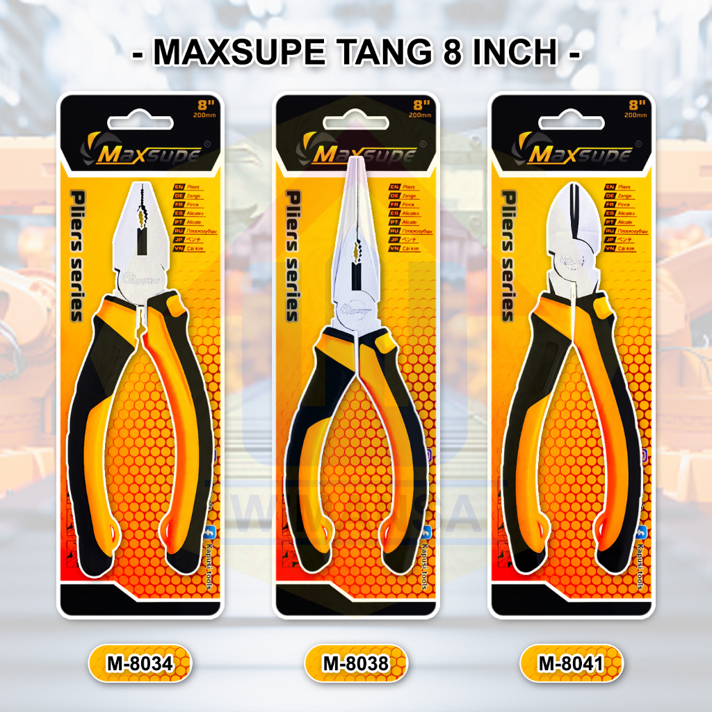 Jual MAXSUPE TANG KOMBINASI 8 INCH - M-8034 M-8038 M-8041 | Shopee ...