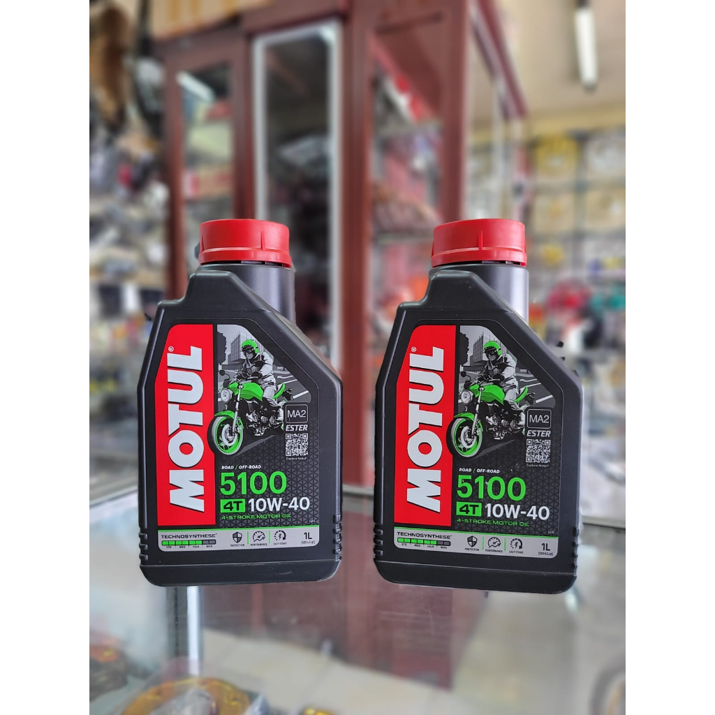Jual Oli Motul 5100 4T 10W-40 1Liter Oli Motor | Shopee Indonesia