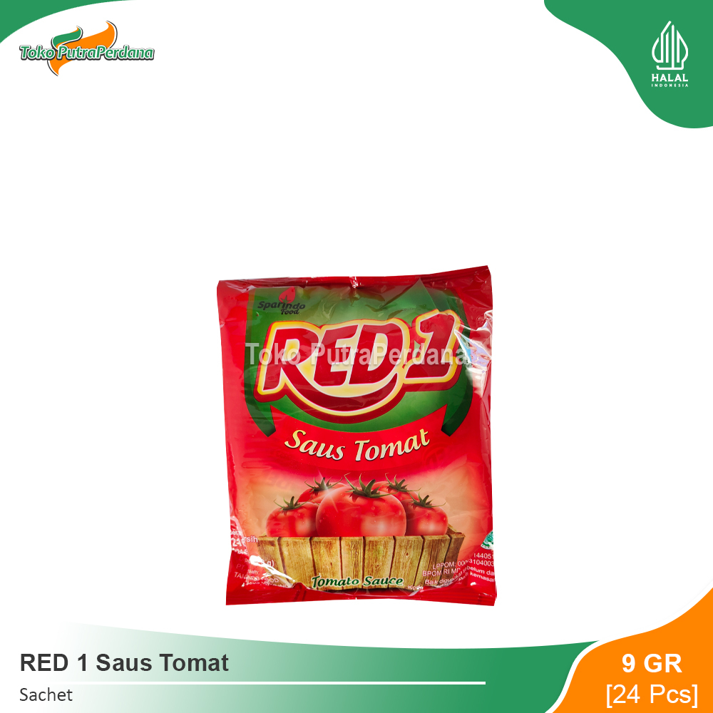 Jual RED 1 Saus Tomat Sachet 9gr (24 Pcs) | Shopee Indonesia