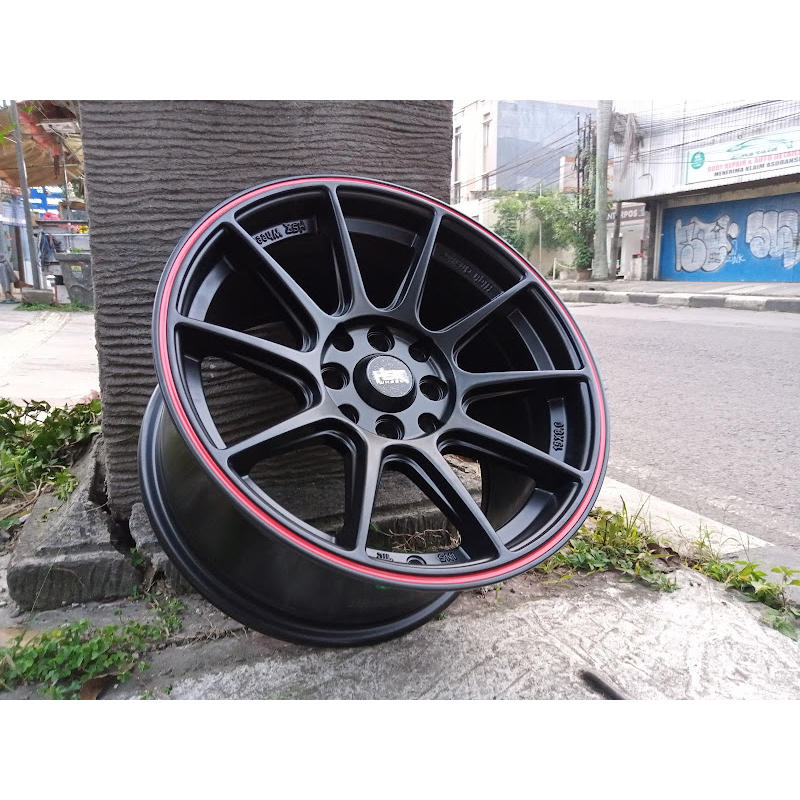 Jual VELG HSR SHINJUKU R15X7/8 HOLE 4X100 / 4X114,3 ET35/30 BLACK ...