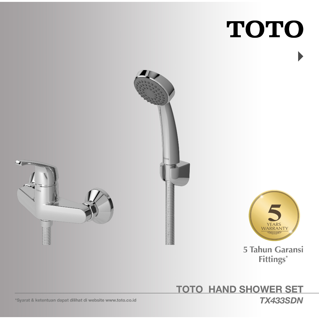 Jual TOTO Donna Single Lever Shower Set / Shower Mandi TX433SDN ...