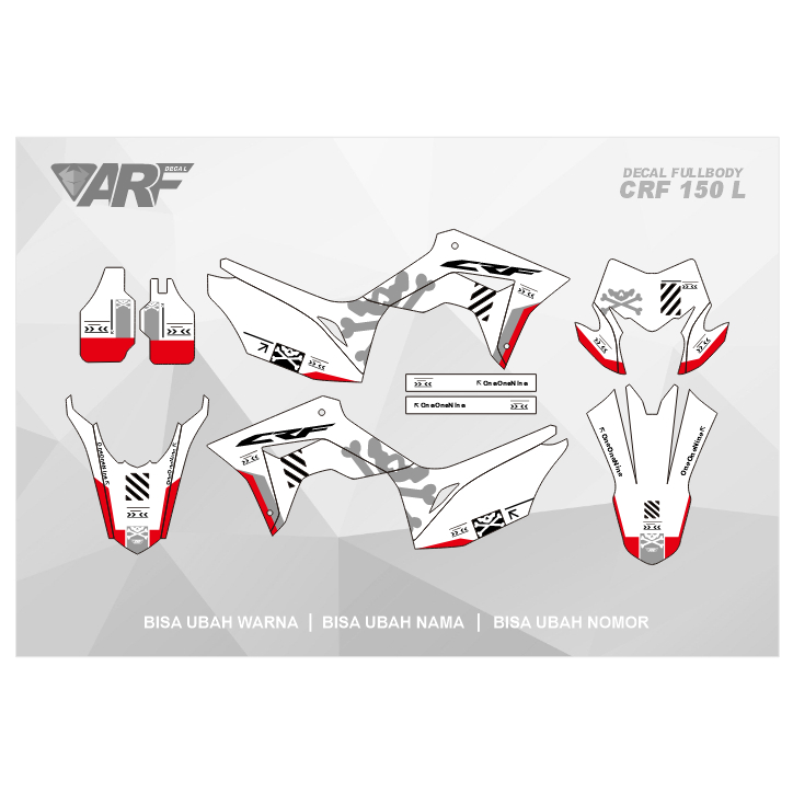 Jual DECAL CRF 150 L (003) DEKAL STIKER FULLBODY 2017 2018 2019 2020 ...