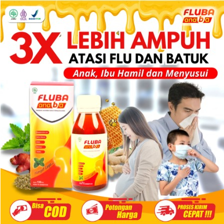 Jual MADU FLUBA ANABA - Herbal Atasi Flu dan Batuk Kering atau Berdahak ...