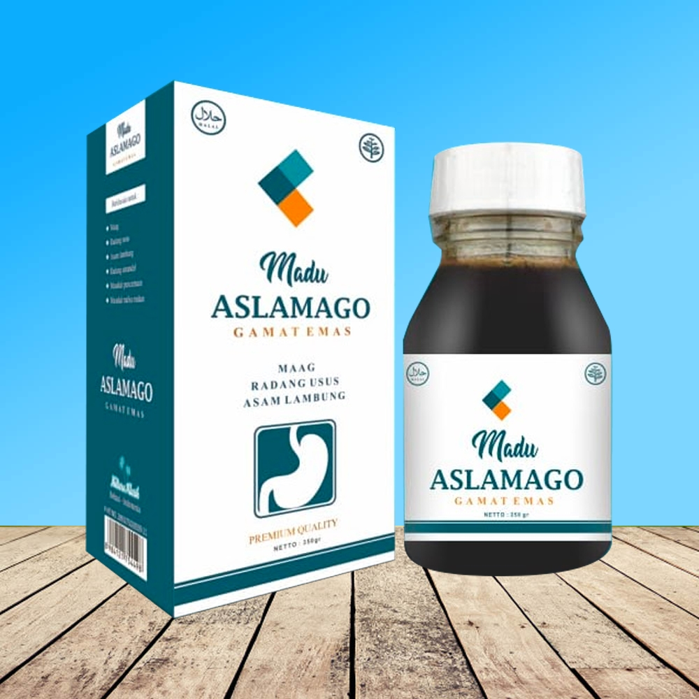 Jual Madu Aslamago Gamat Emas 350gr Original | Shopee Indonesia