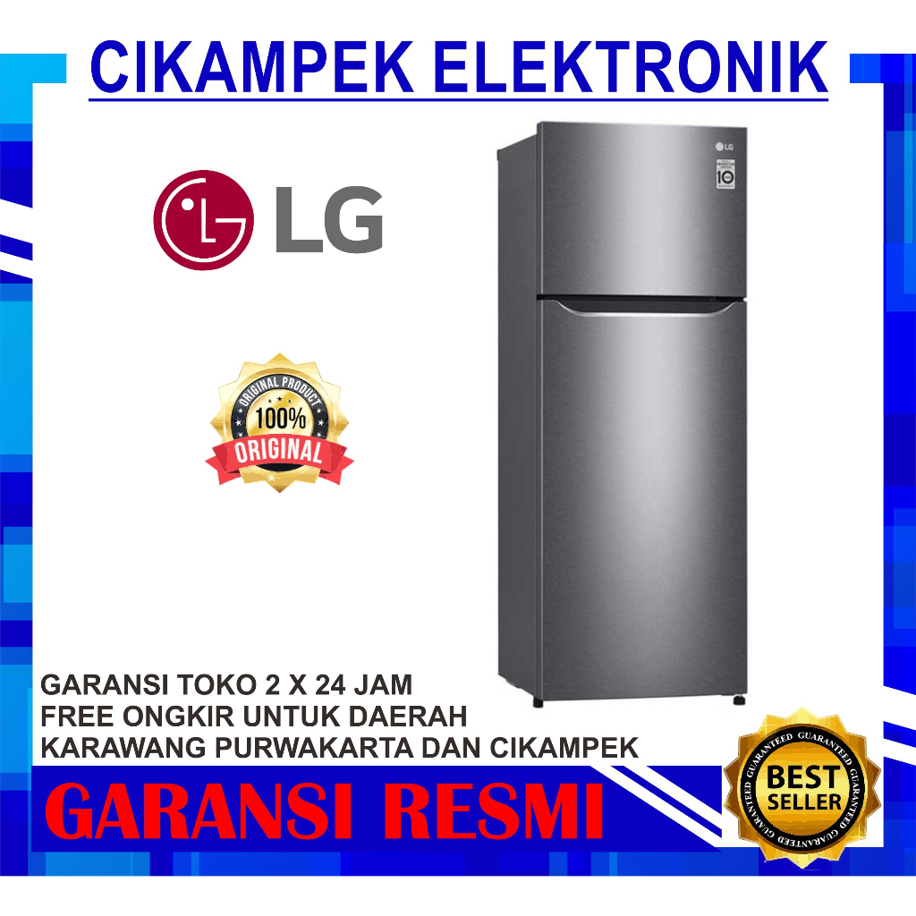 Jual Kulkas LG 2 Pintu Smart Inverter 222 SQIB GNB-222SQIB | Shopee ...