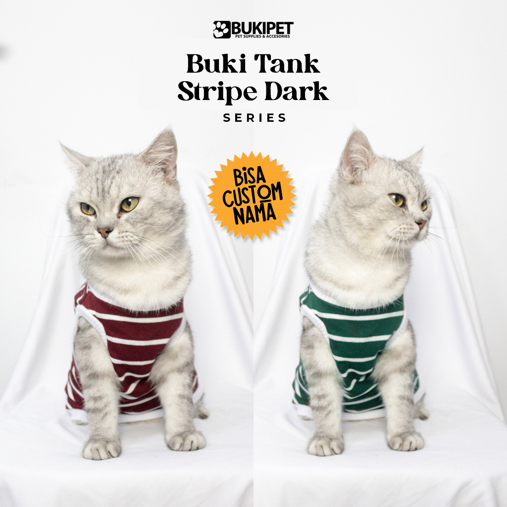 Jual Baju Kucing Anjing Aksesoris Hewan Lucu Cowok Cewek - BUKIPET TANK ...