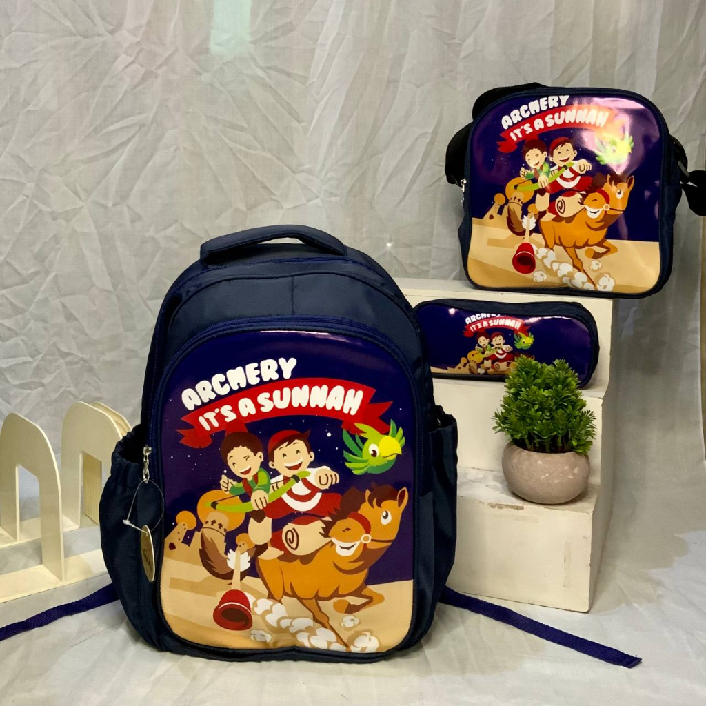 Jual Backpack 3in1 Muslim Boy & Girl by Caesar Brand / Tas Ransel Anak ...