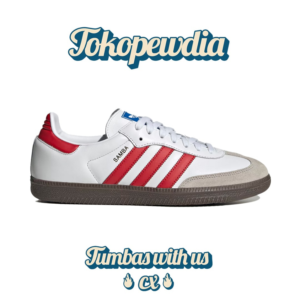 Jual Adidas Samba OG White Red Gum (IG1025) | Shopee Indonesia