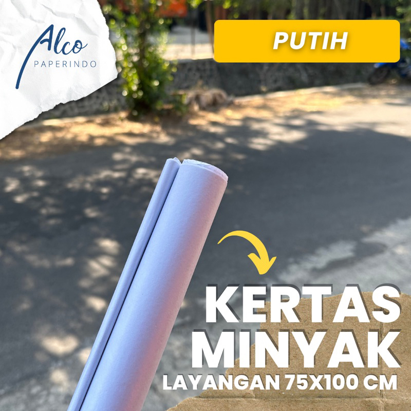 Jual (1 PAK 500 LBR) Kertas Minyak Wajik Pilus Putih 75 x 100 cm ...