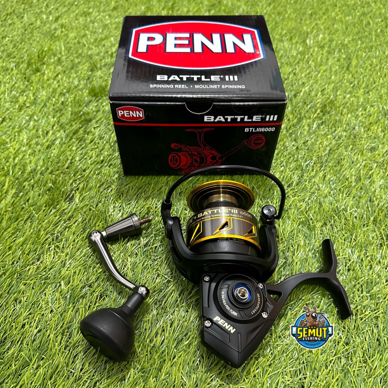 Jual PENN BATTLE III SP DAN HS REEL SPINNING SALTWATER POWER HANDLE ...