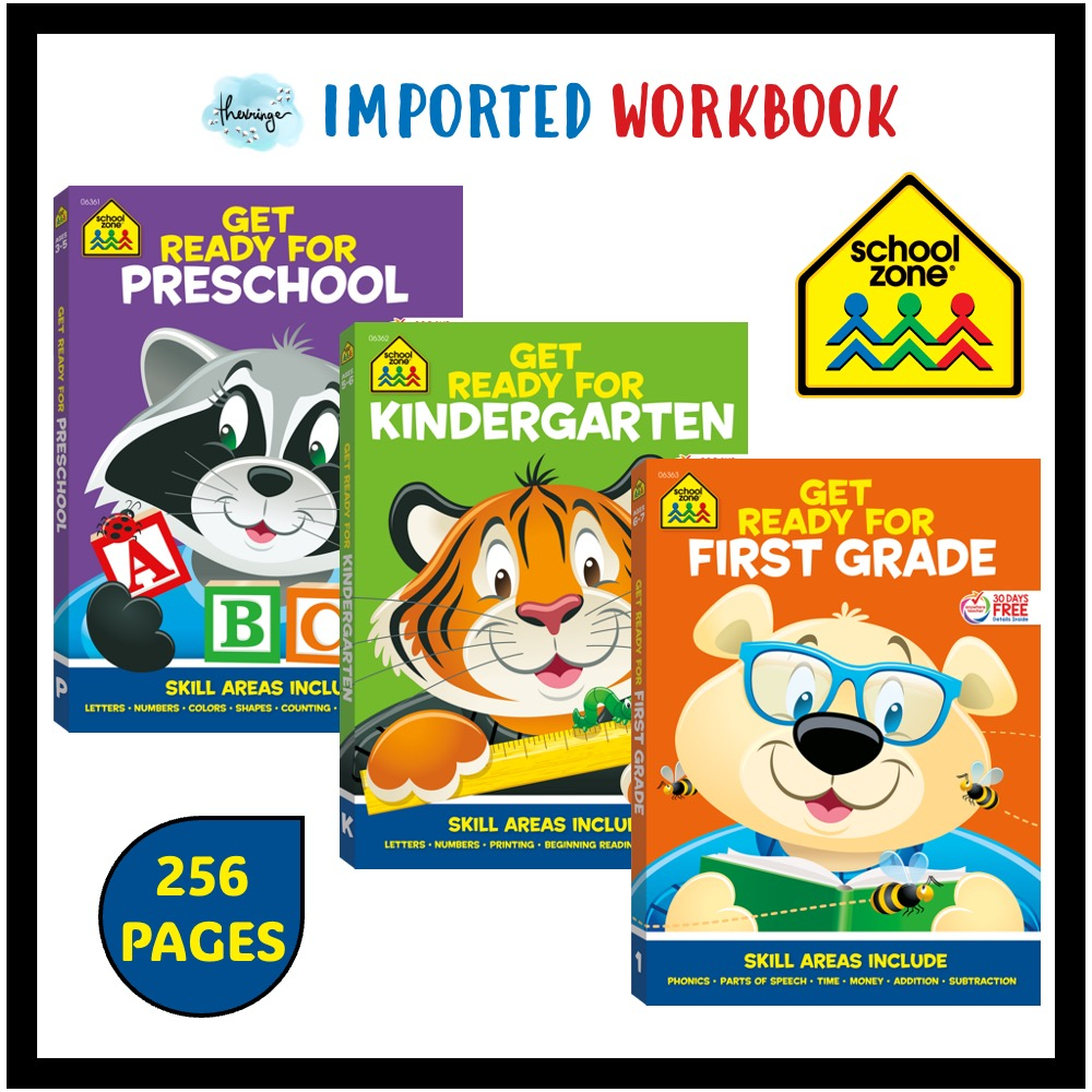 Jual School Zone Big Preschool Kindergarten Workbook | Shopee Indonesia