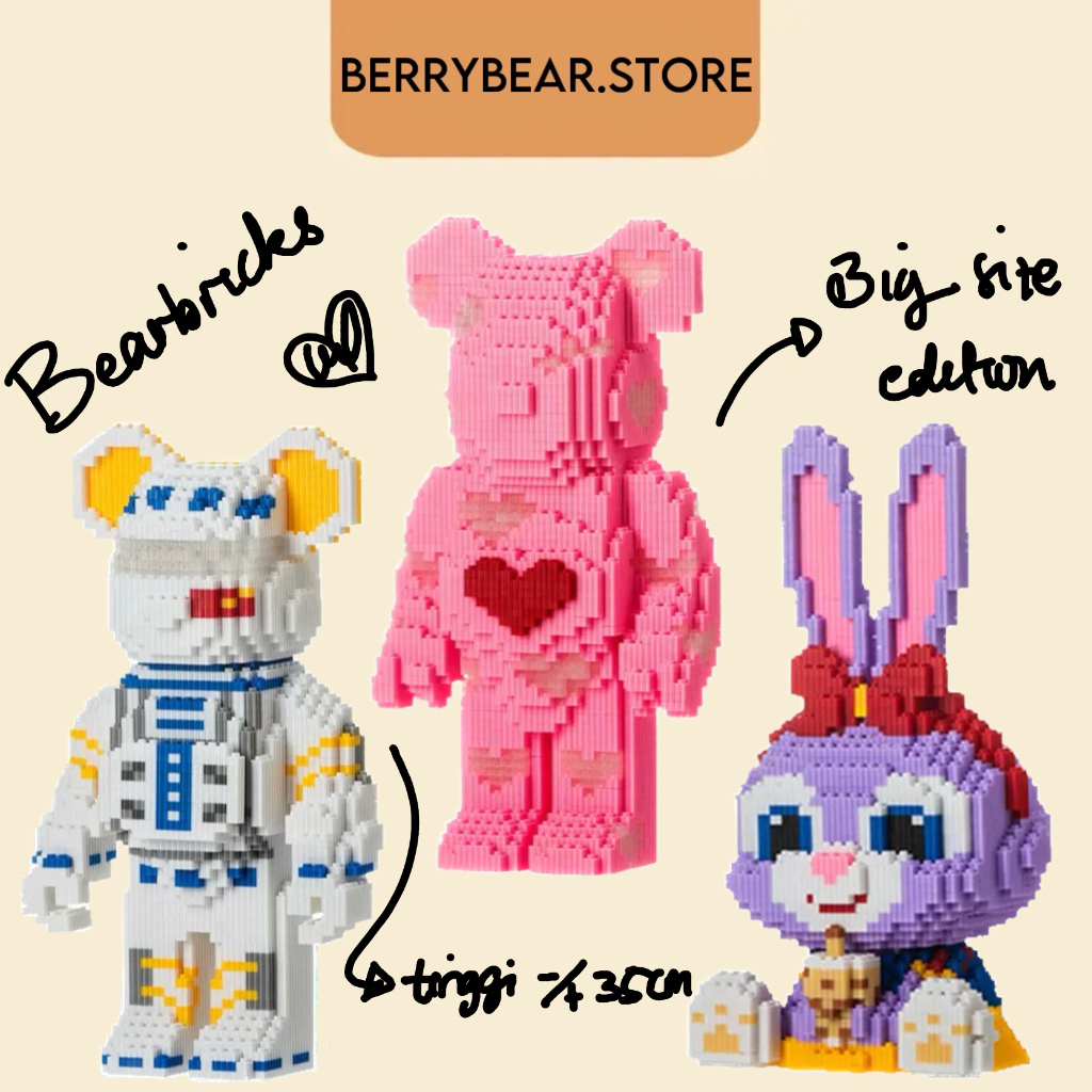 Jual Bearbricks edisi Nano Blocks - Big size | Shopee Indonesia