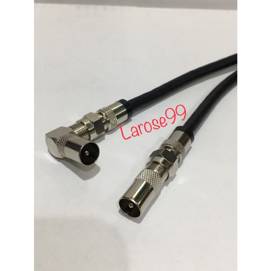Jual Kabel Antena TV Jack Compression 1m Kabel Antena TV Male to Male | Shopee Indonesia