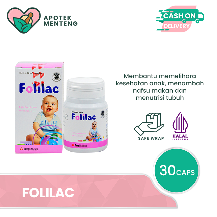 Jual Folilac 30 Kapsul - Suplemen Kesehatan Bayi | Shopee Indonesia