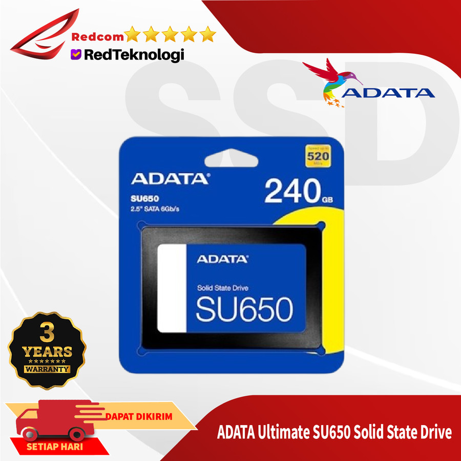 Jual ADATA Ultimate SU650 Solid State Drive | Shopee Indonesia