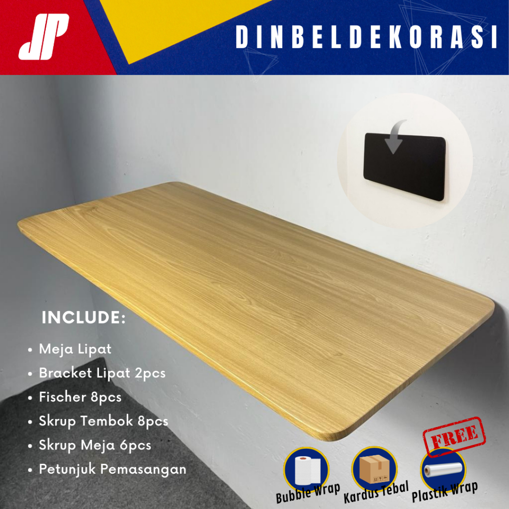 Jual MEJA BELAJAR MINIMALIS / MEJA LIPAT DINDING / MEJA DINDING / MEJA ...