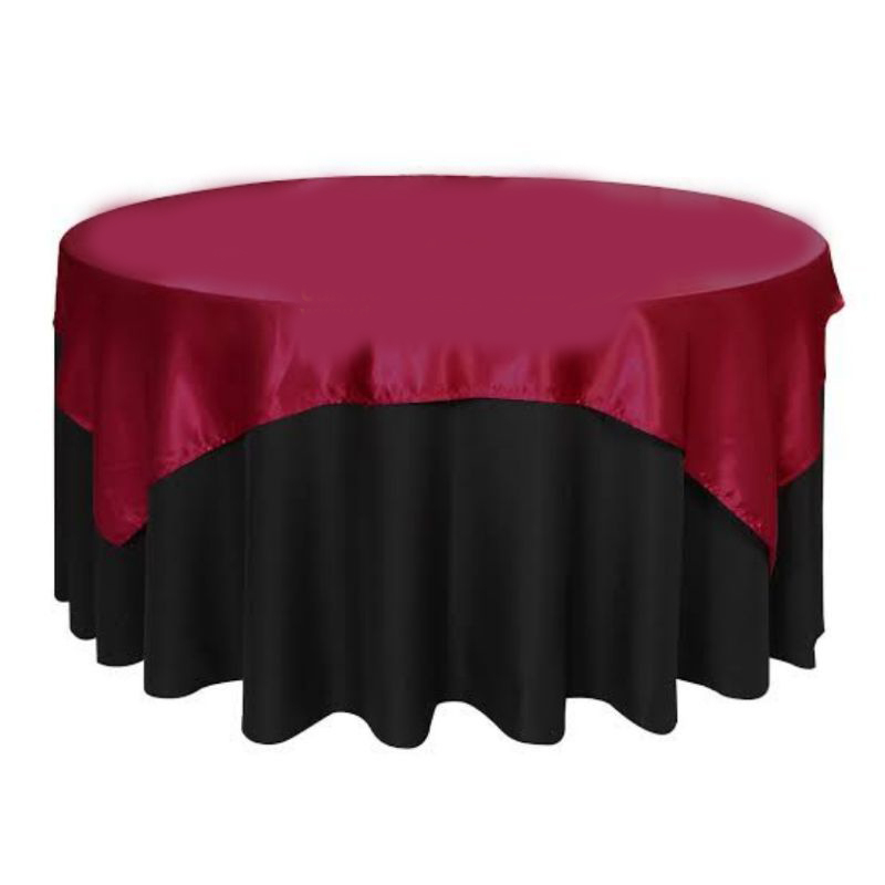 Jual Taplak Meja - Runner Bahan Kain Kilap Bulat Diameter 140-150 cm ...