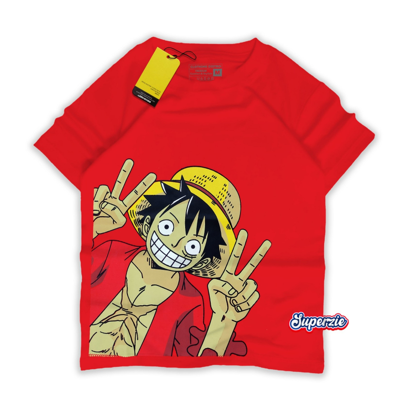 Jual RGKids Kaos anak distro onepiece merah luffy laki laki anime umur ...