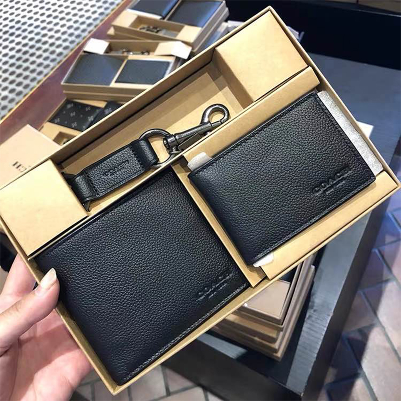 Jual Coach Dompet Pria Men Wallet Dompet Lipat Pria Fullset ORIGINAL ...