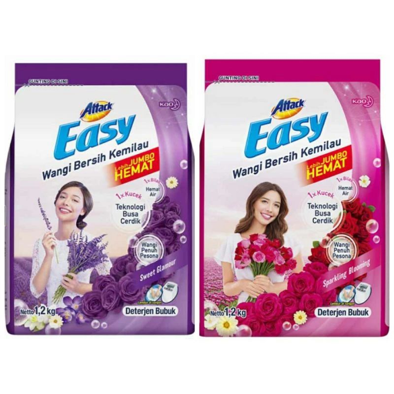 Jual attack easy bubuk 1.2kg/easy attack detergent bubuk 1.2kg/easy attack 1.2kg | Shopee Indonesia
