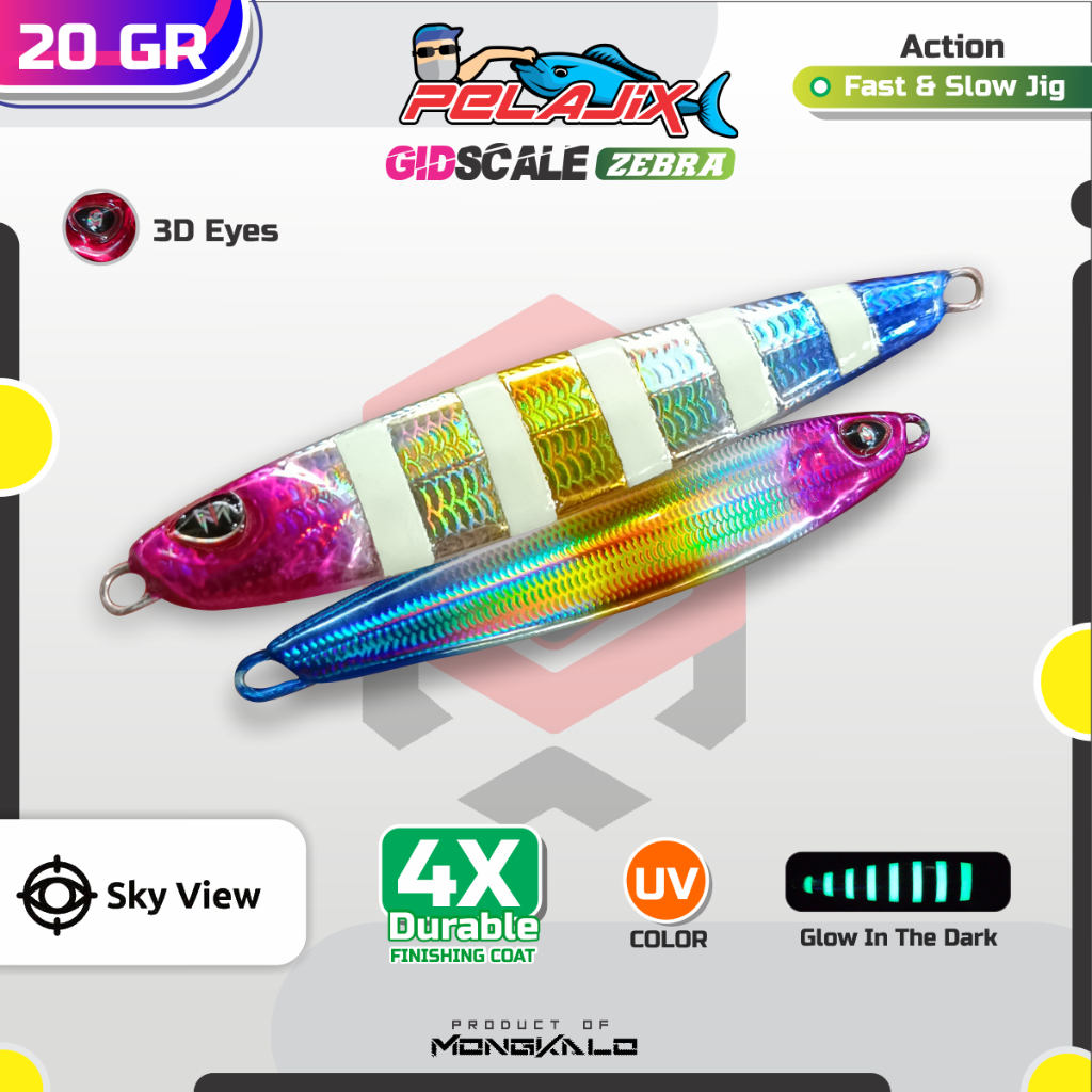 Jual Metal Jig 20 Gram GID MONGKALO PELAJIX 20gr MetalJig Killer 20g 20 gr 20 G Umpan Metal ...