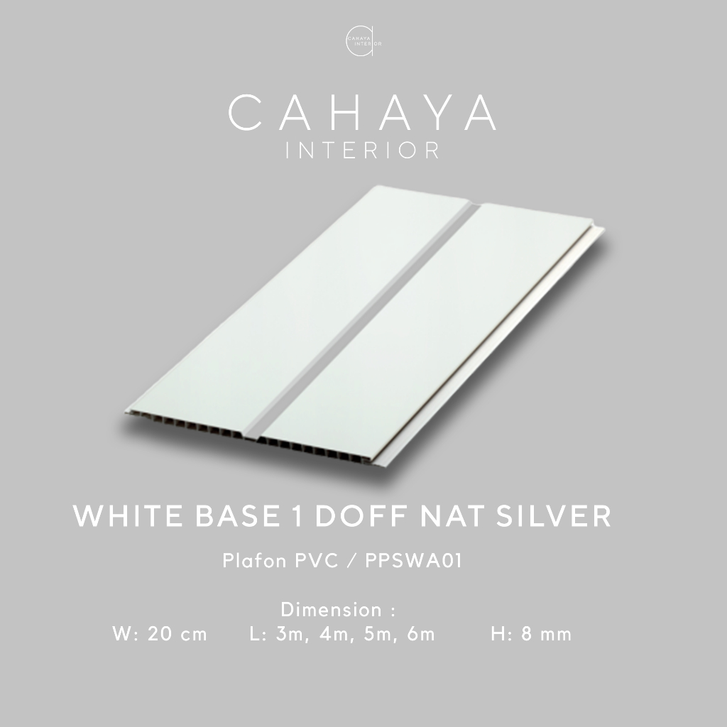 Jual (PPSWA01) PLAFON PVC PUTIH ELEGAN WHITE BASE DOFF | Shopee Indonesia