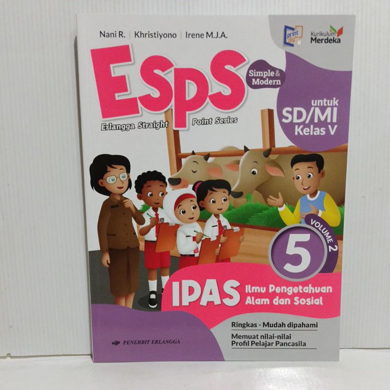 Jual Esps Ipas Kelas 5 Sd Vol 2 Erlangga Kurikulum Merdeka Original | Shopee Indonesia