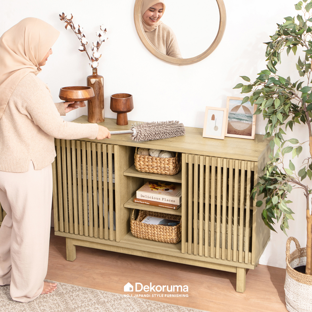Jual Dekoruma TATSURO Credenza - Lemari Kabinet Penyimpanan Serbaguna ...