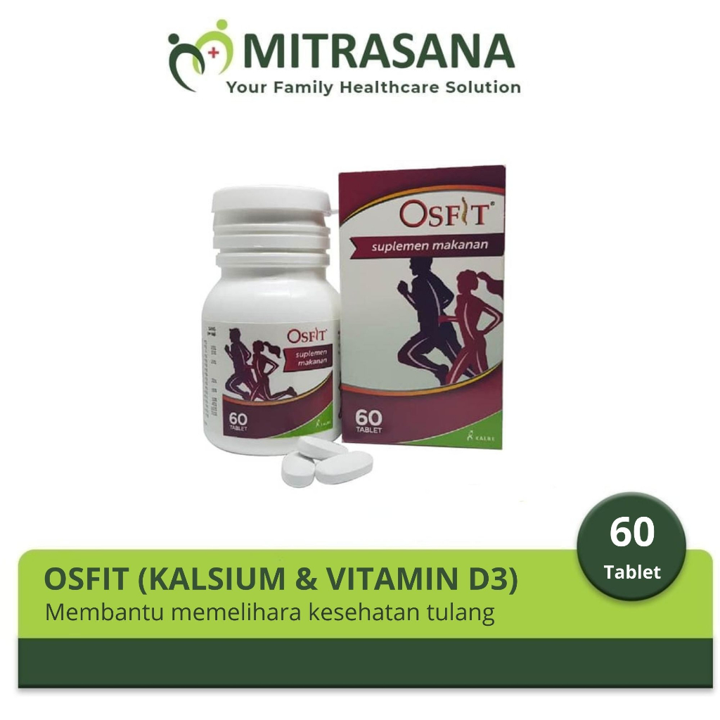 Jual Osfit 60 Tablet - Suplemen Kalsium dan Vitamin D3 | Shopee Indonesia