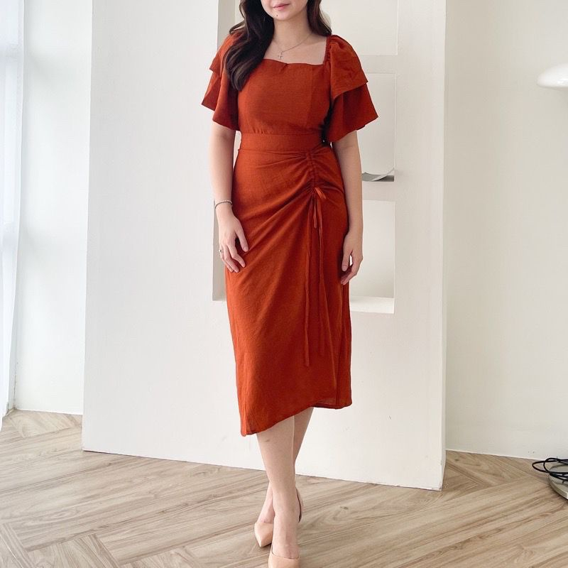 Jual MANOHARA DRESS SERUT TANGAN SUSUN TERBARU TERLARIS | Shopee Indonesia