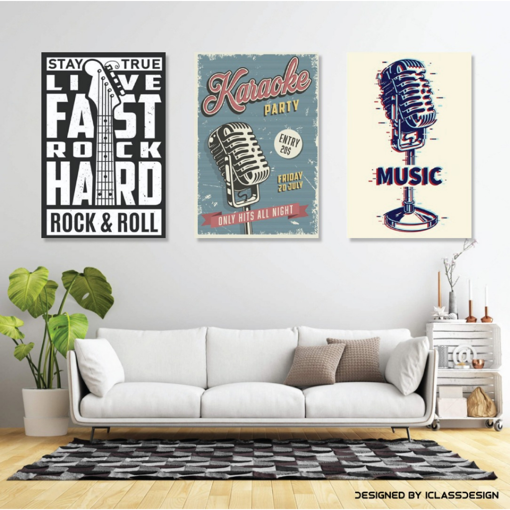 Jual HIASAN DINDING MUSIC 20X30 CM POSTER KAYU WALL AESTHETIC IC115 ...